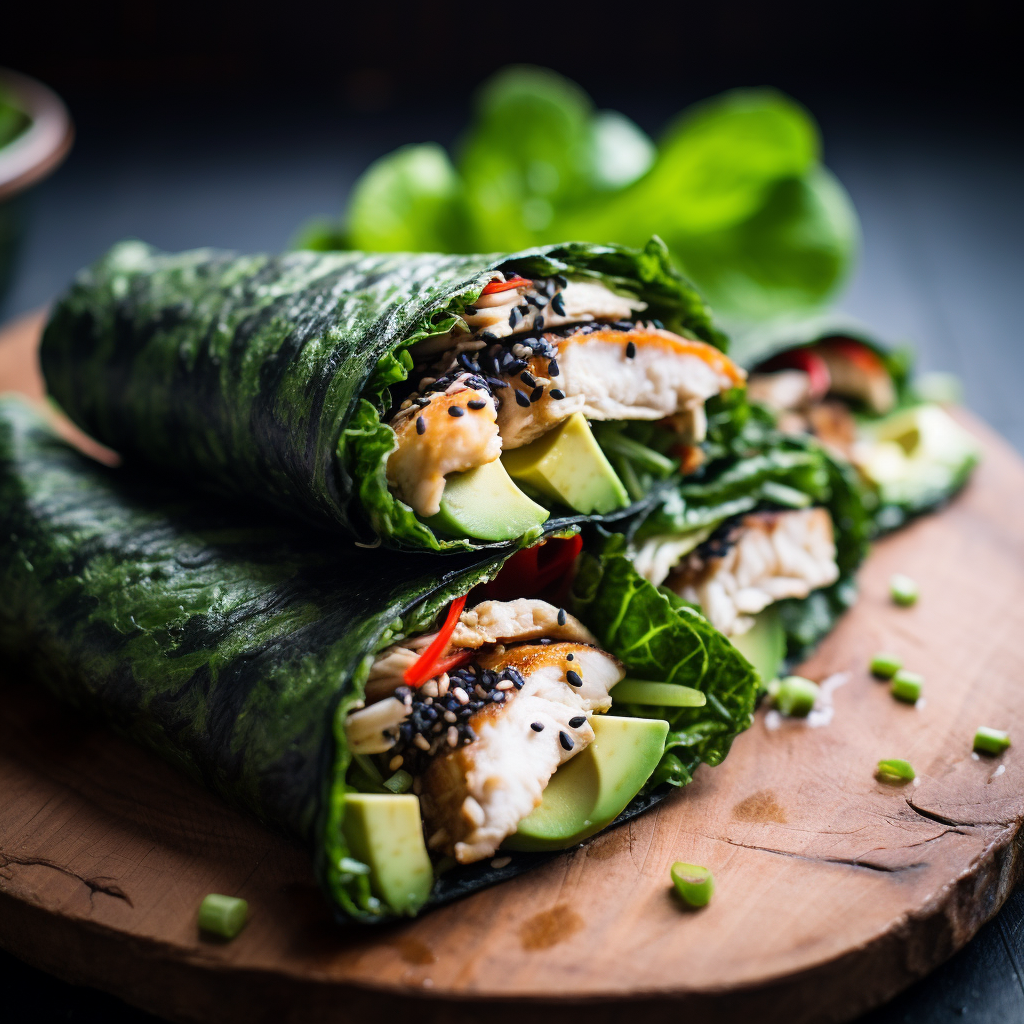 Chicken and Avocado Nori Wraps - Coolinarco.com
