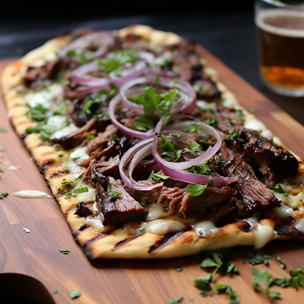 Grilled Beef and Onion Flatbread - Coolinarco.com