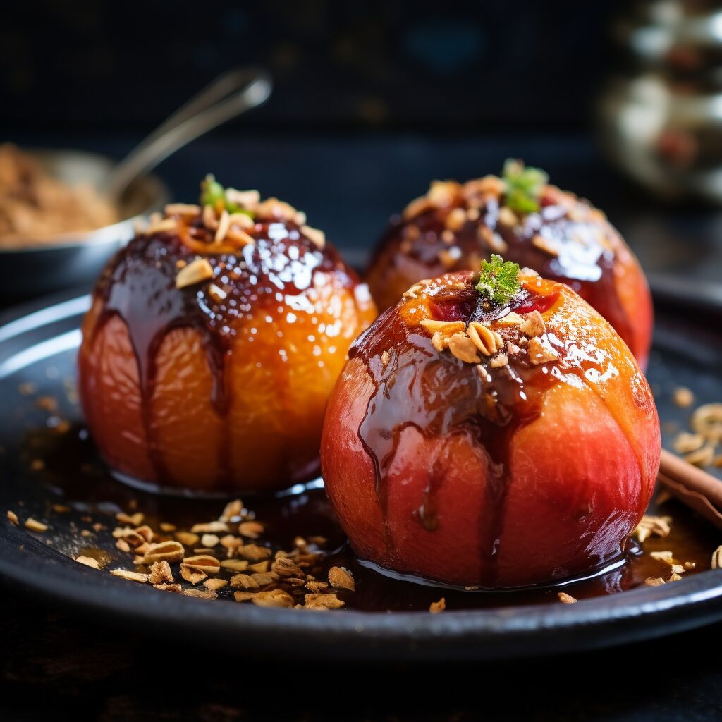 Gulab Jamun Stuffed Baked Apples - Coolinarco.com