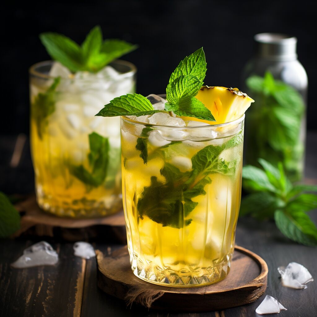 Pineapple and Basil Iced Tea - Coolinarco.com