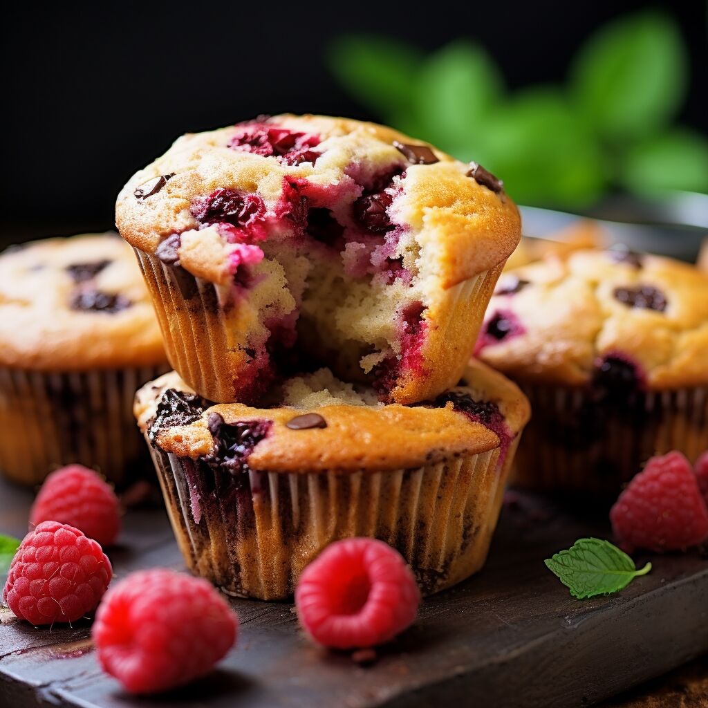 Raspberry Chocolate Chip Muffins - Coolinarco.com