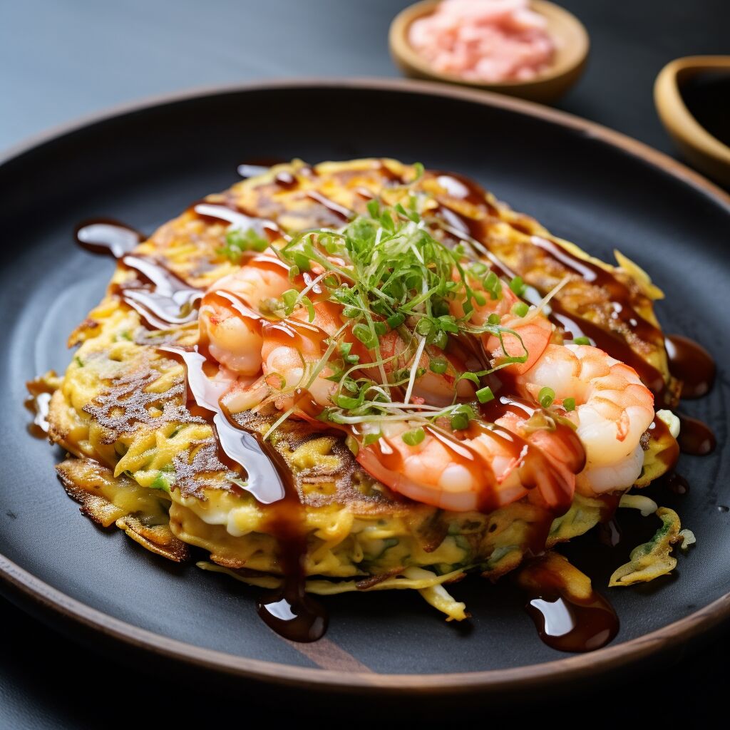 Seafood Okonomiyaki (Japanese Pancake) - Coolinarco.com