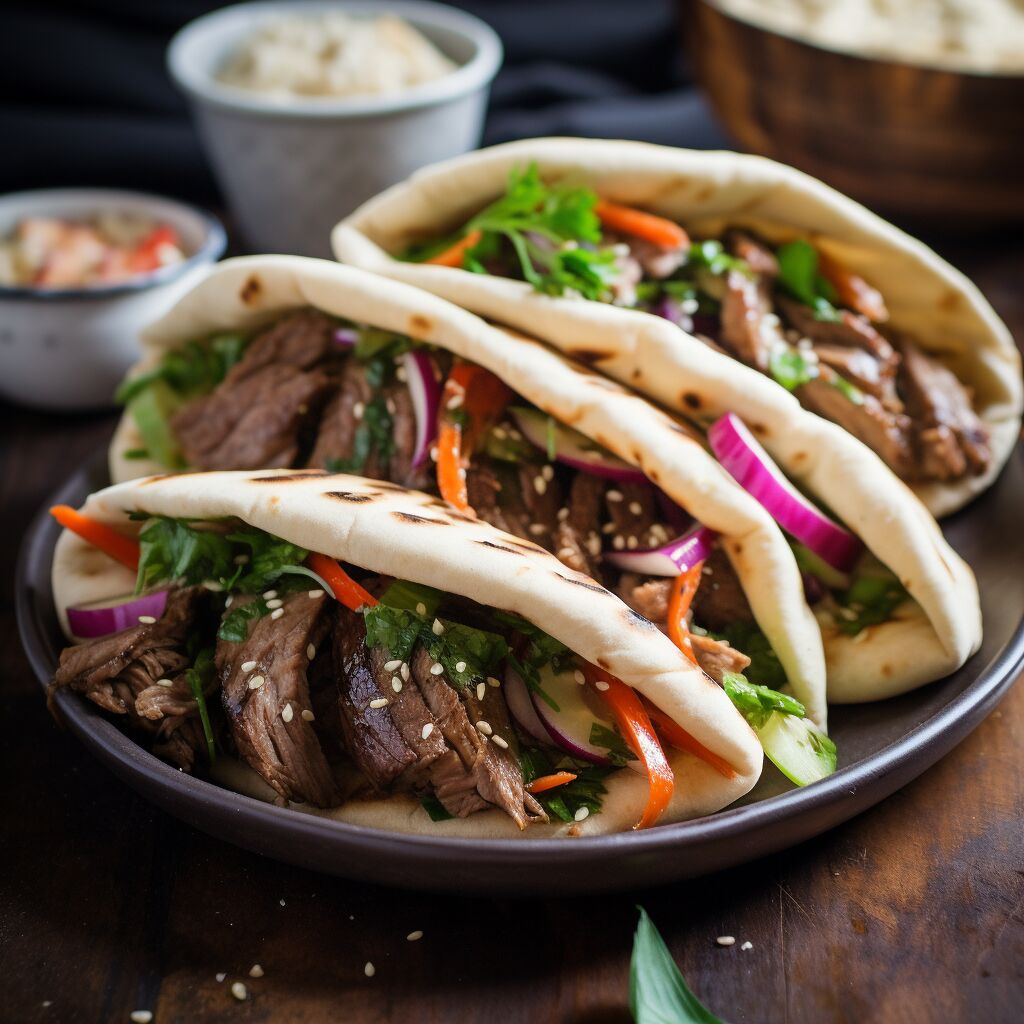 Spiced Beef Pita Pockets with Pickled Vegetables - Coolinarco.com
