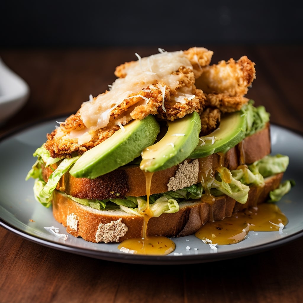 Fried Turkey and Avocado Toast - Coolinarco.com