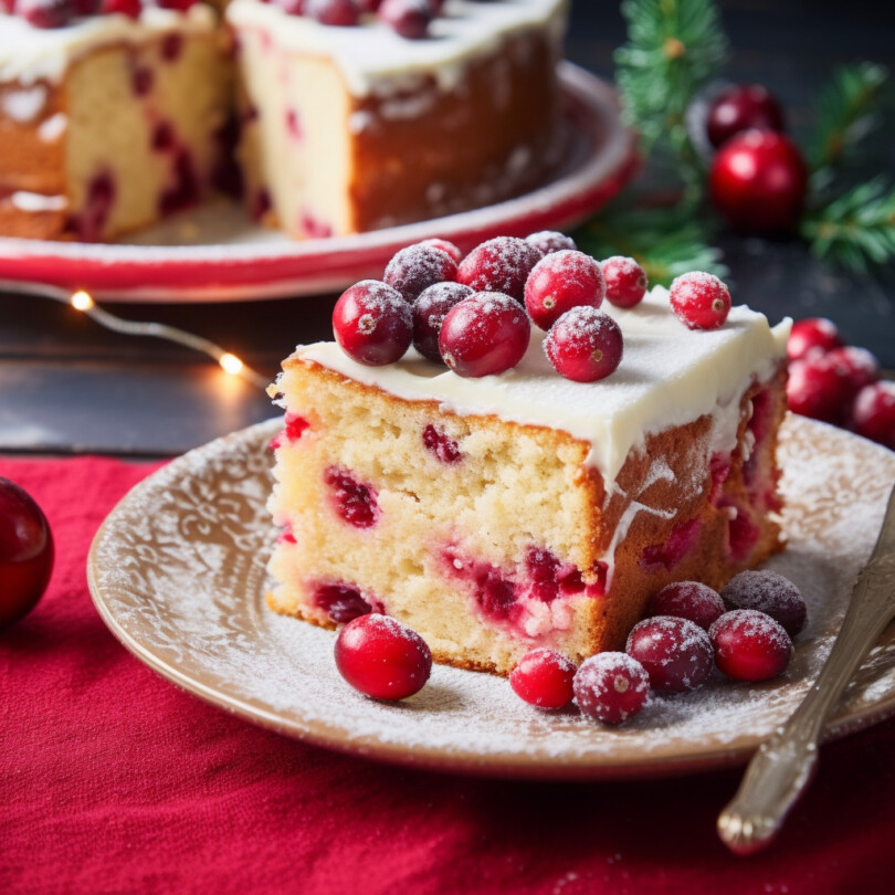 Christmas Cranberry Cake - Coolinarco.com