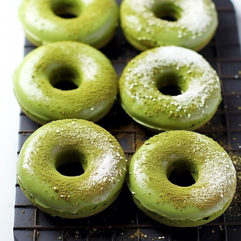 Matcha Baked Doughnuts - Coolinarco.com