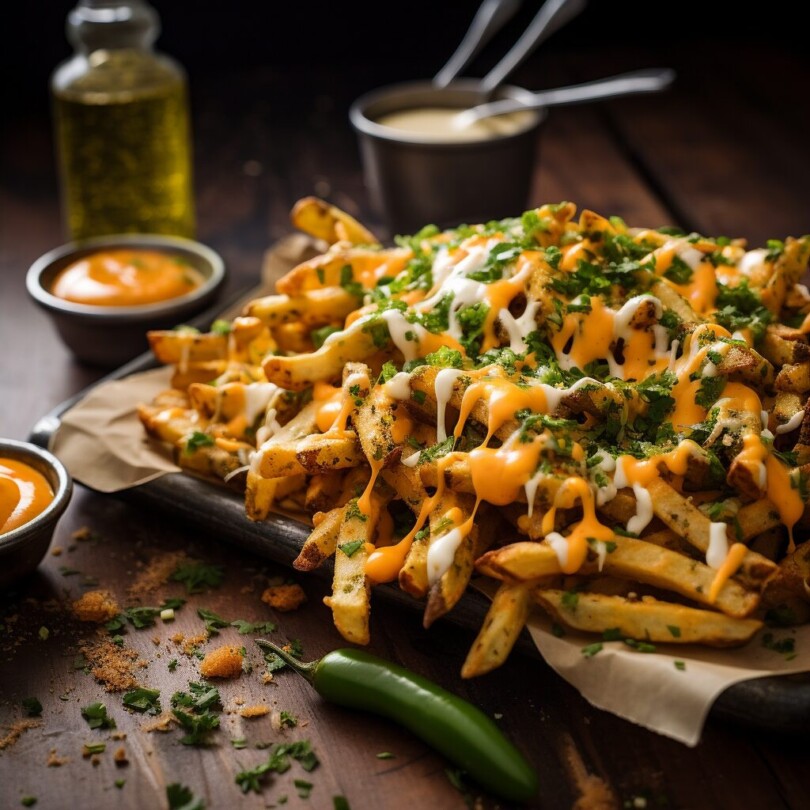 Jalapeno Fries with Cheddar - Coolinarco.com