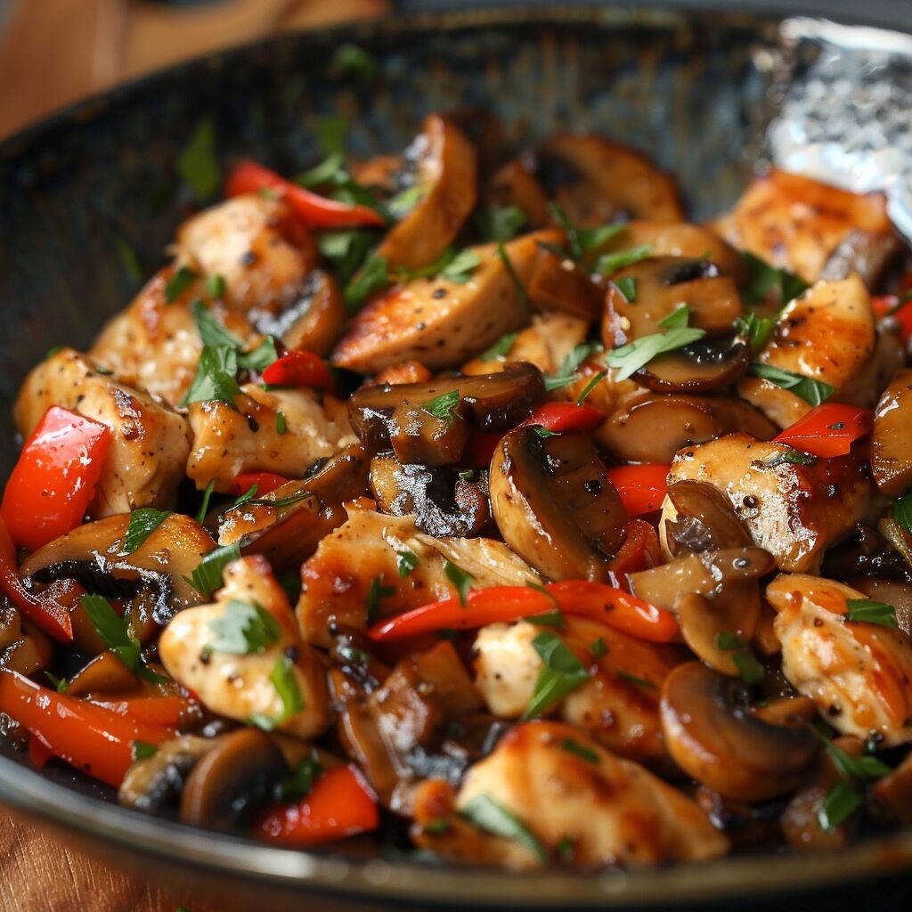 Chicken and Portobello Mushroom Saute - Coolinarco.com