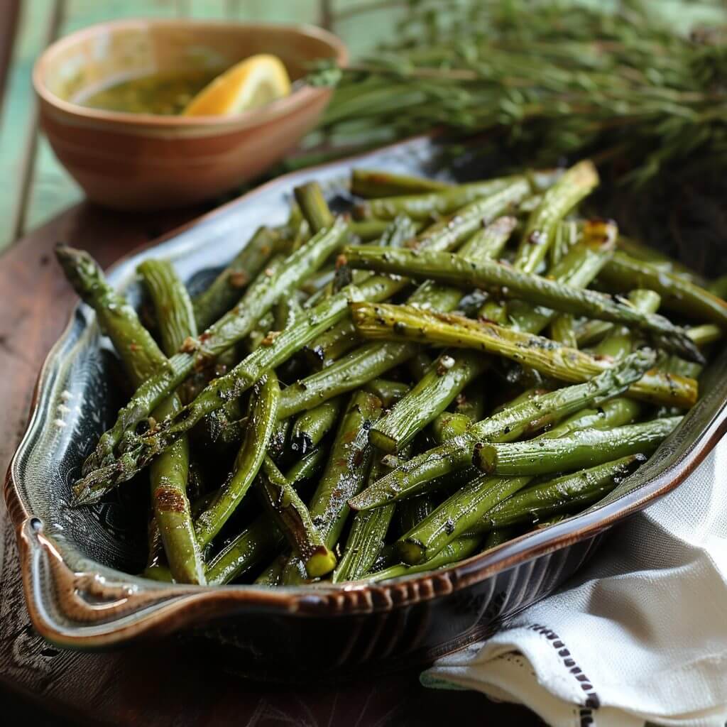 Roasted Green Beans and Asparagus - Coolinarco.com