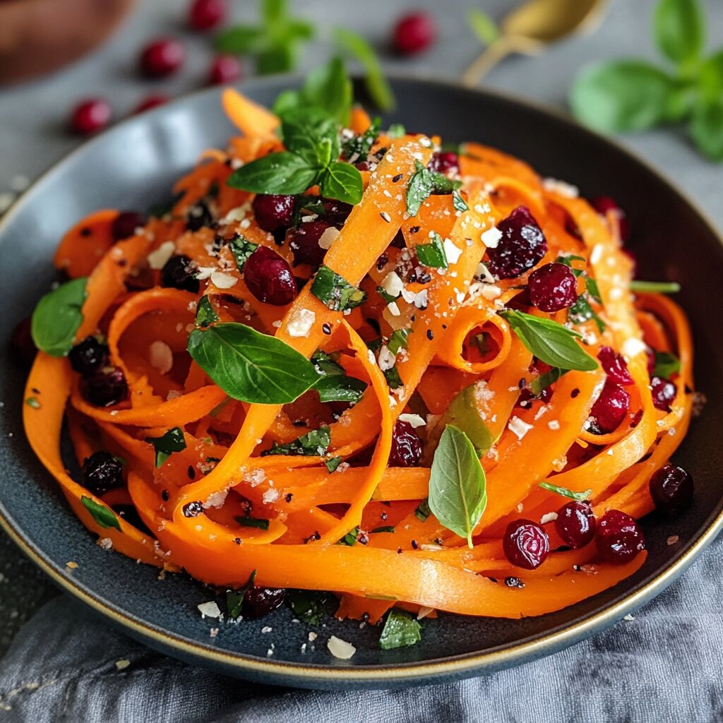 Carrot Ribbon Cranberry Salad - Coolinarco.com