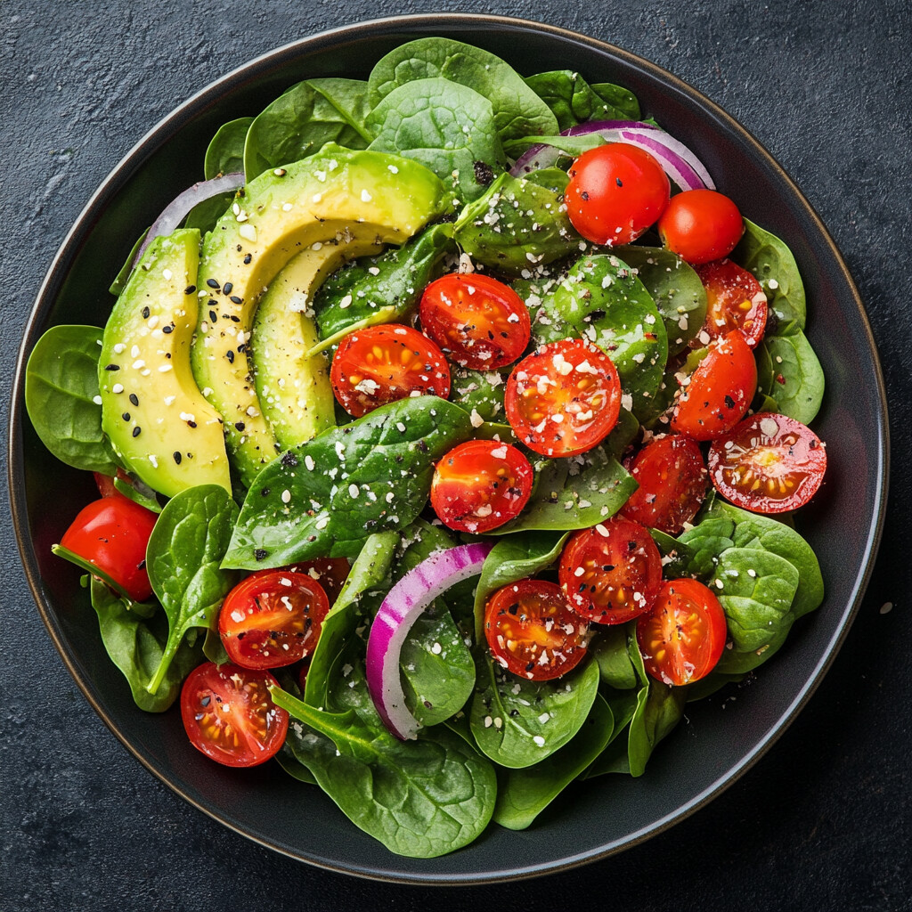 Spinach and Avocado Salad - Coolinarco.com