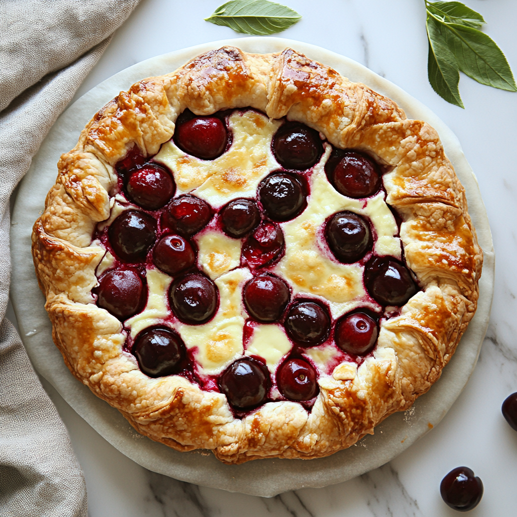 Cherry Cream Cheese Galette - Coolinarco.com