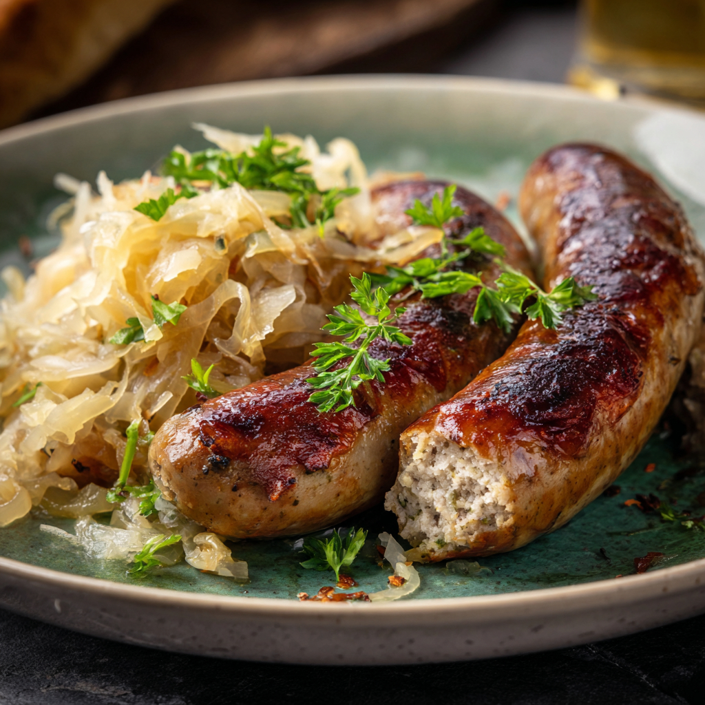 Bratwurst With Sauerkraut - Coolinarco.com