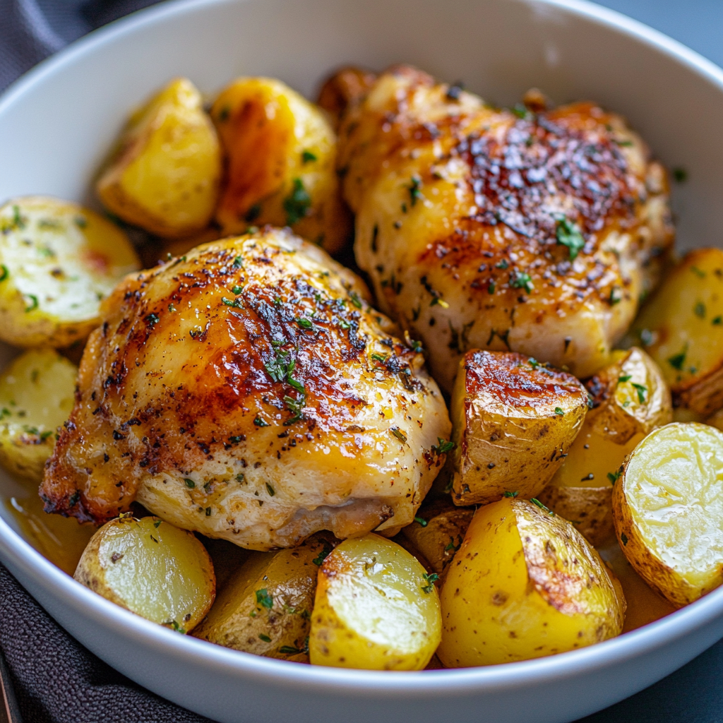 Easy Greek Lemon Chicken and Potatoes - Coolinarco.com