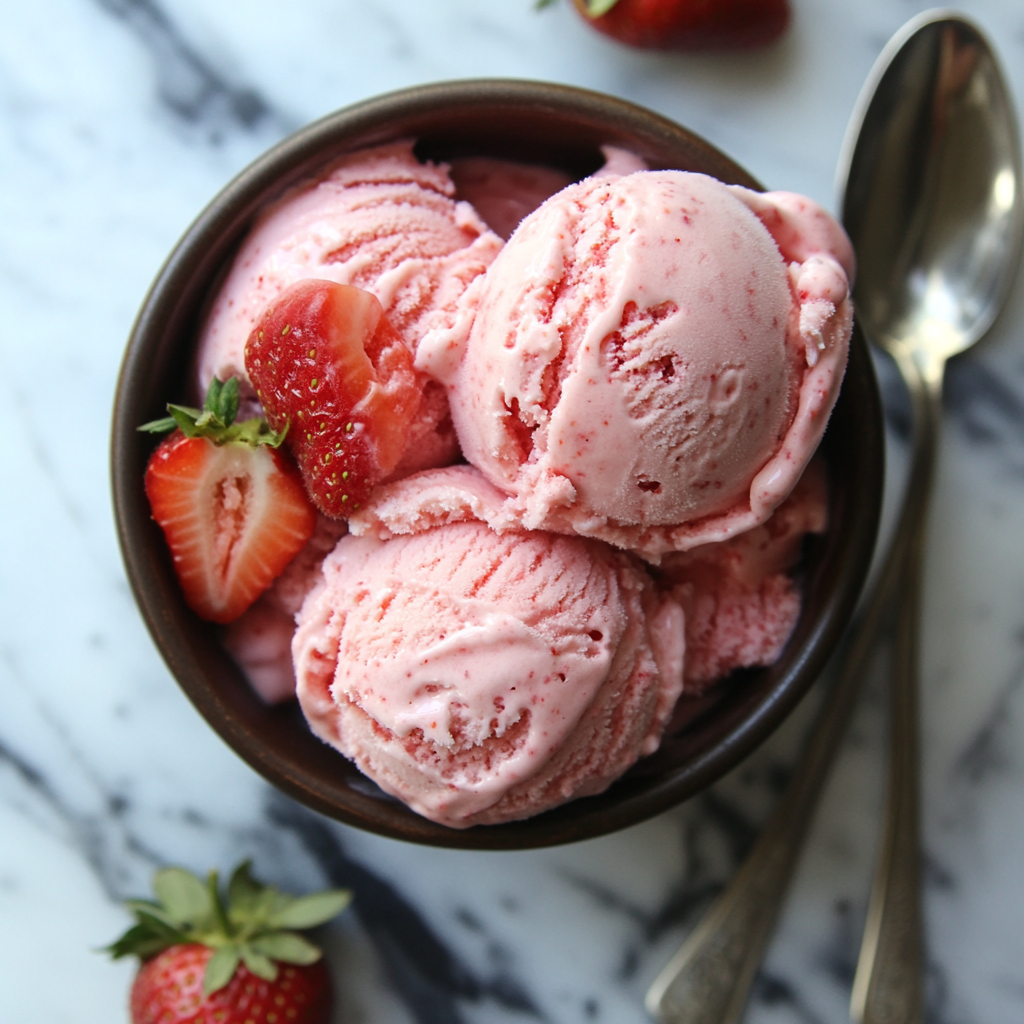 Easy Strawberry Ice Cream - Coolinarco.com