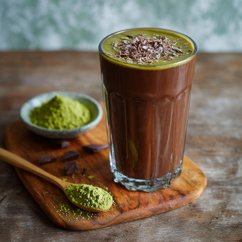 Chocolate Matcha Smoothie - Coolinarco.com
