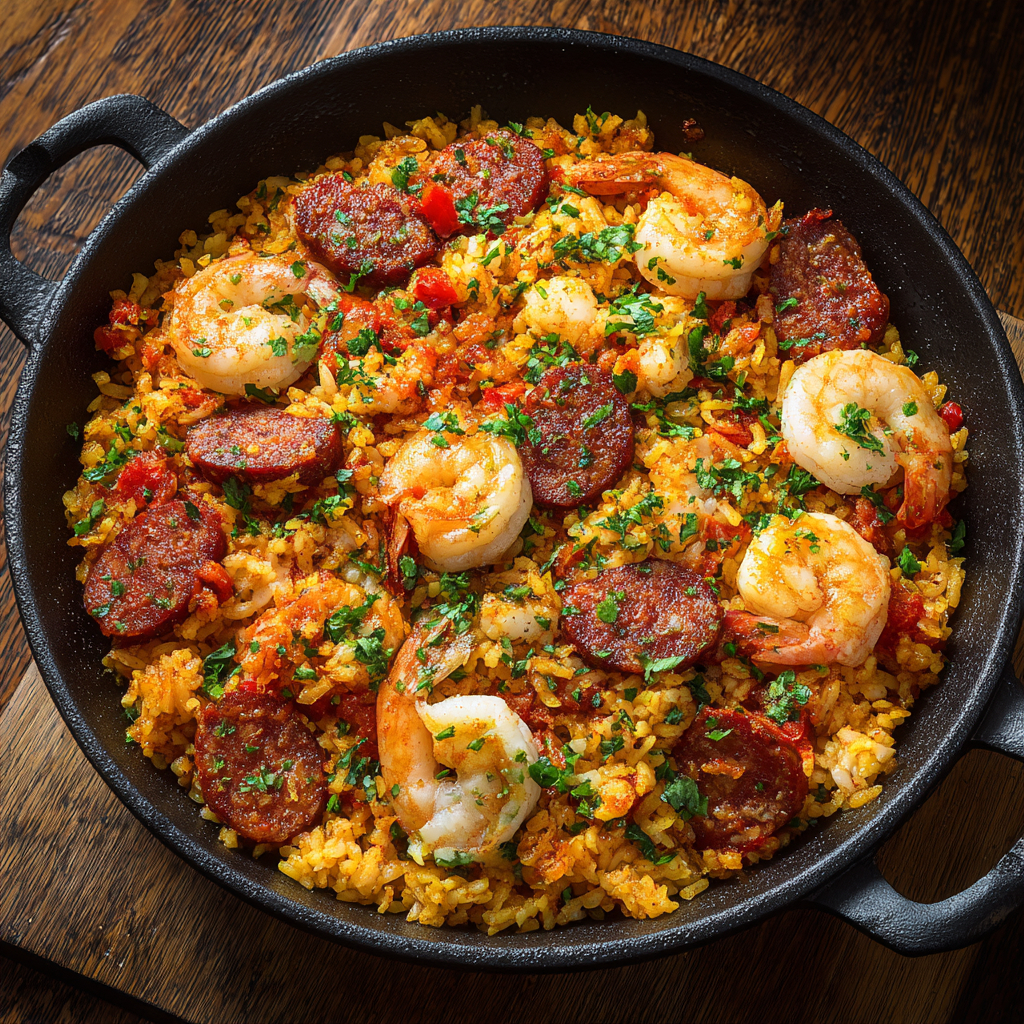 Shrimp And Chorizo Paella